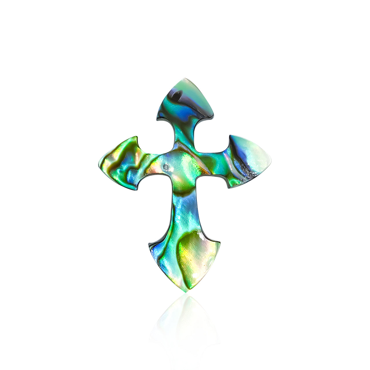 Abalone Shell Cross Cabochon - 1 Piece | Starborn Creations