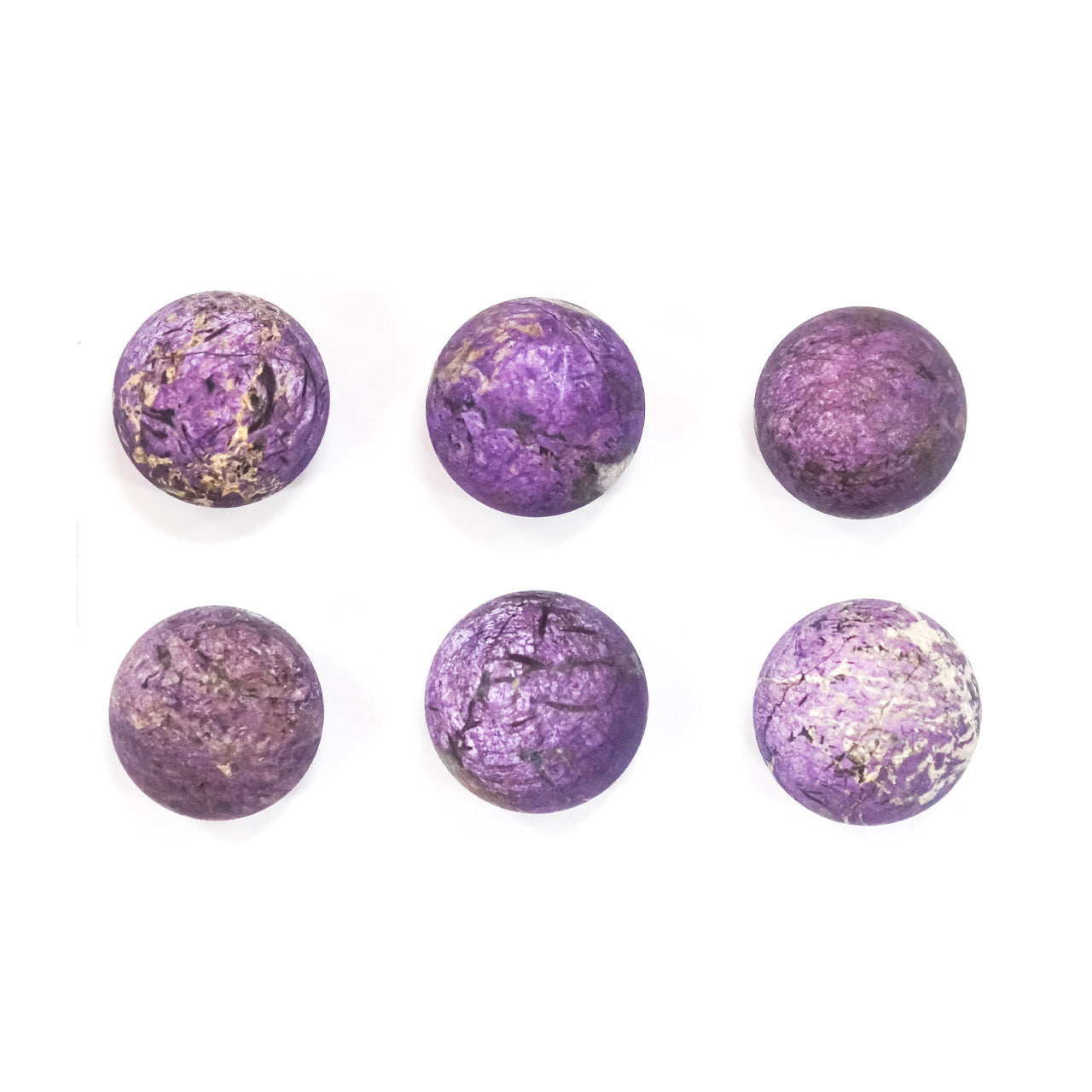 Purpurite Velvet Spheres 1000 grams - 6 pieces