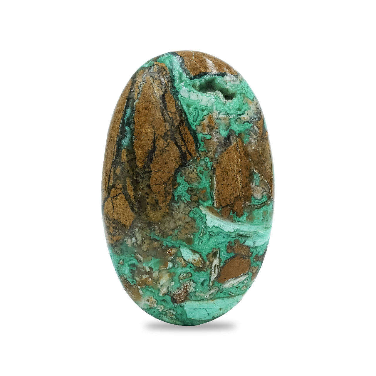Captivating Polished Smithsonite Palm Stone | Starborn Creations